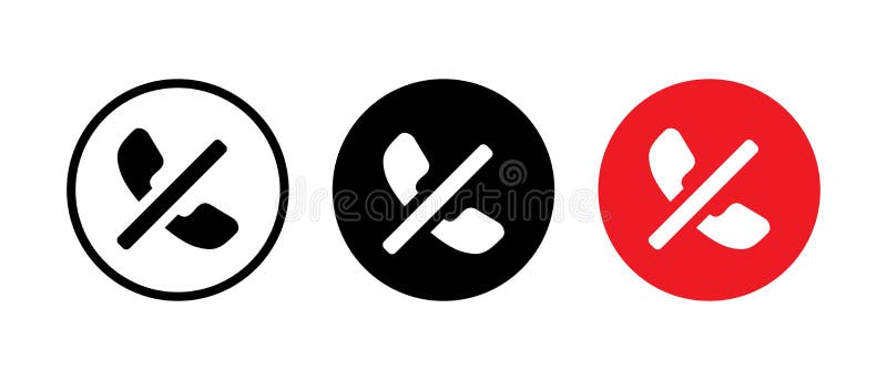 Block, Blocked, Phone Call Blocking Icon Vector in Flat Style Stock ...