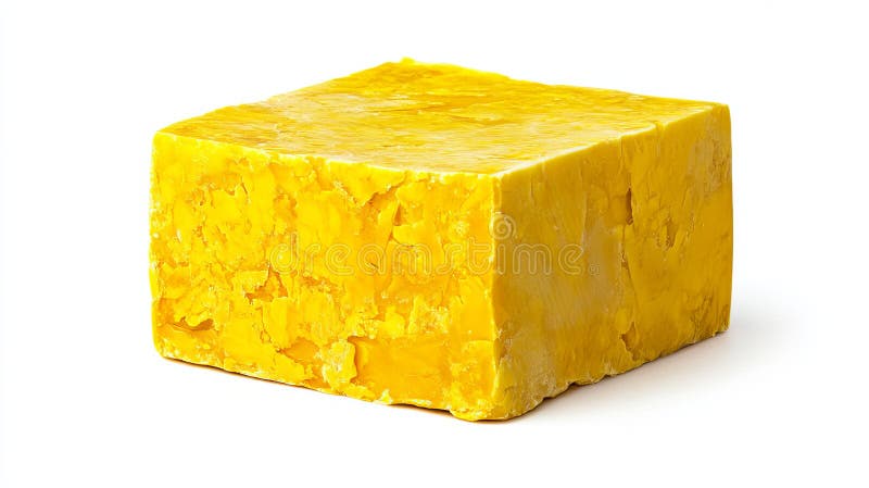 Block of Butter Isolated on White Background Stock Photo - Image of ...