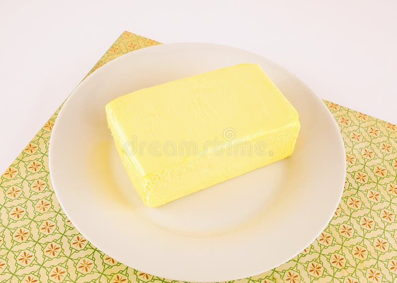 Block of butter unwrapped stock image. Image of margarine - 57753033