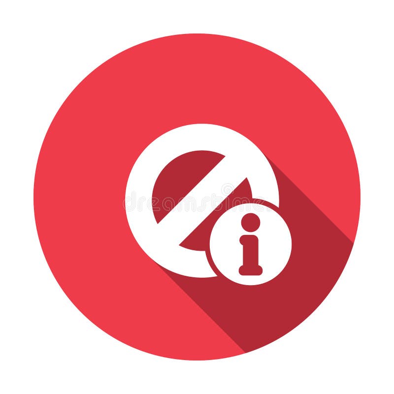 Block Cancel Information Lock Stop Icon. Vector Illustration Stock ...