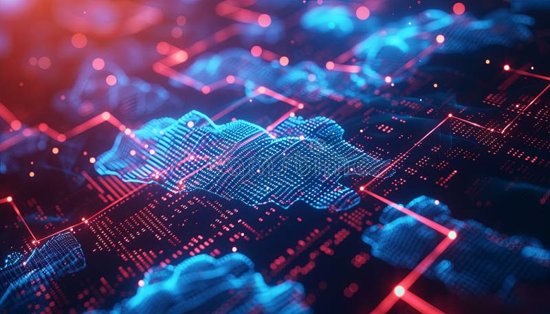 Technology Backgroundblock Chain Stock Illustrations – 1 Technology ...