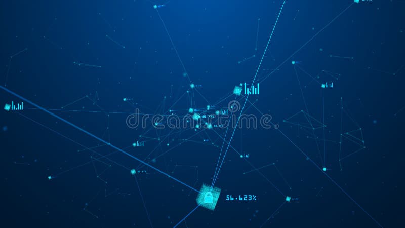 Block chain concept. stock illustration. Illustration of crypto - 123129012