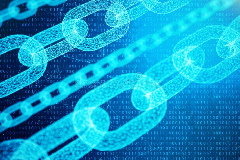 Block Chain Concept, Digital Block Chain Technology. Cryptocurrency ...