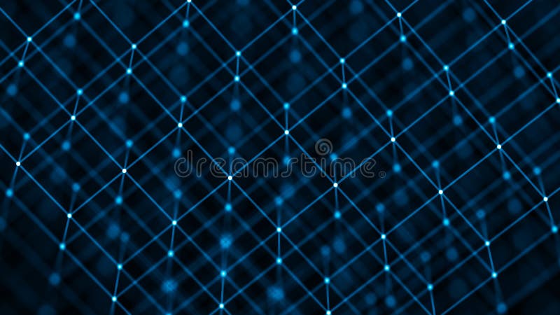 Block Chain Concept. Network Connection. 3D Rendering. Big Data ...