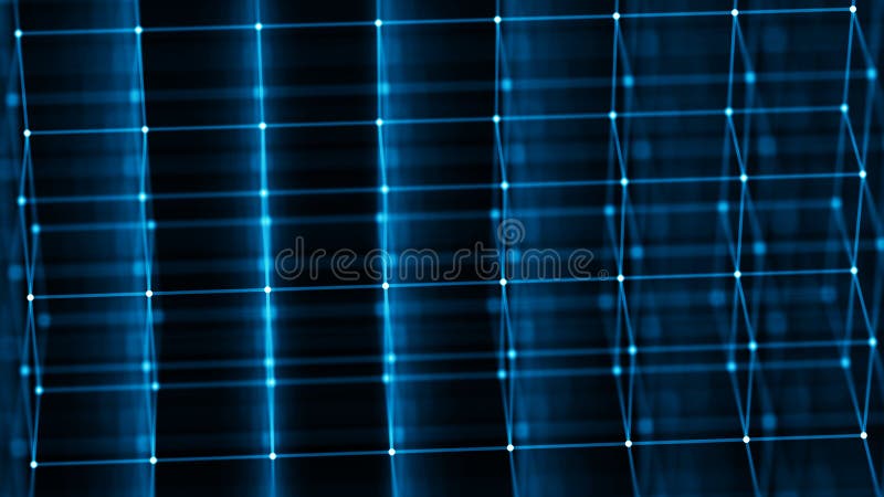 Block Chain Concept. Network Connection. 3D Rendering. Big Data ...