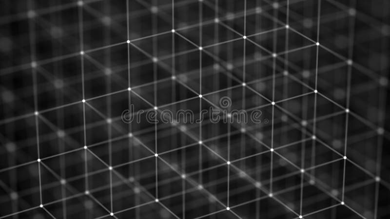 Block Chain Concept. Network Connection. 3D Rendering. Big Data ...