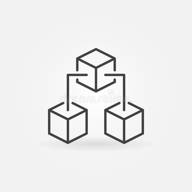 Decentralization Vector Icon on White Stock Vector - Illustration of ...