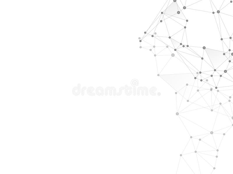 Block Global Network Connections with Points and Lines on World Map ...