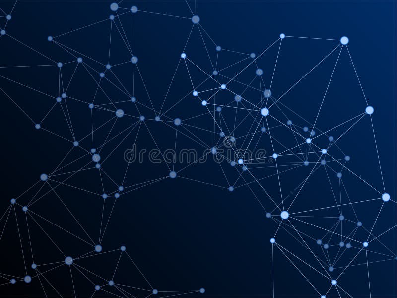 Block Chain Global Network Technology Concept. Stock Vector - Illustration of matrix, global ...