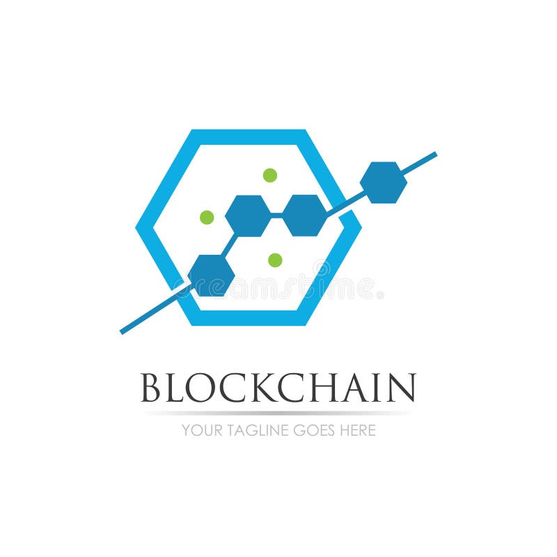 Block Chain Logo Technology Icon. Digital Vector Modern Symbol Stock ...