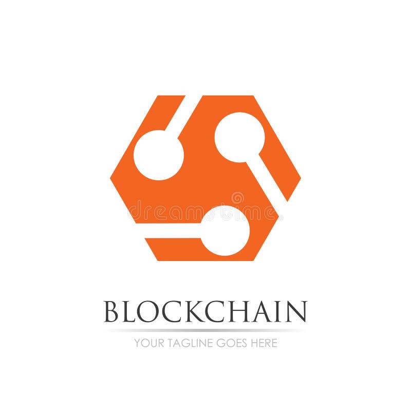 Block Chain Logo Technology Icon. Digital Vector Modern Symbol. Company ...