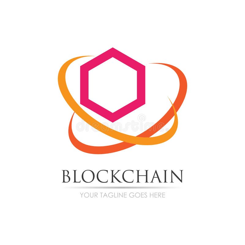 Block Chain Logo Technology Icon. Digital Vector Modern Symbol. Company ...