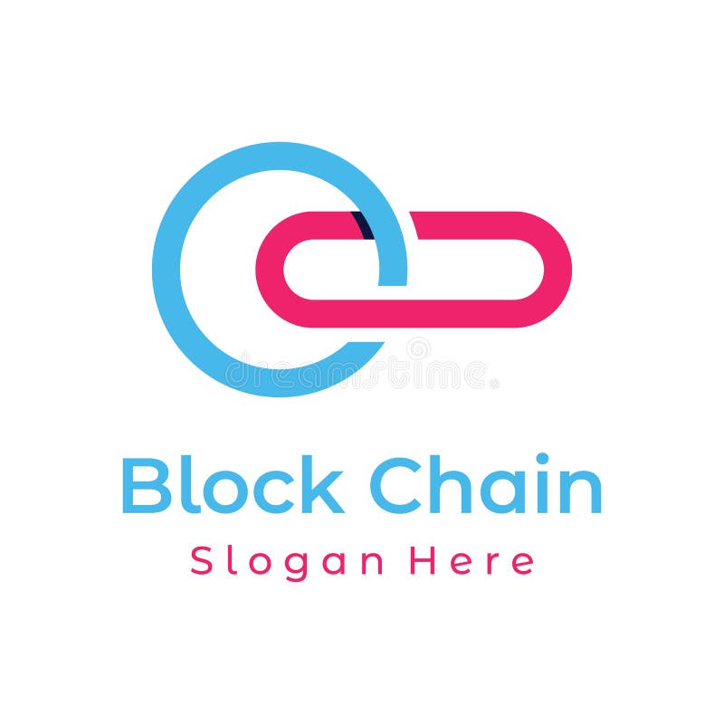 Block Chain Logo Template Design.Geometric Block Chain with Hexagons ...