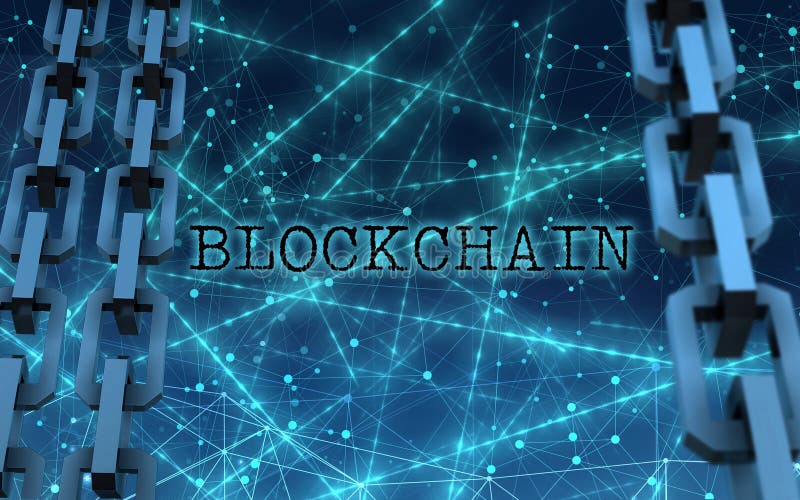 Block Chain Technology Concept for Web, Print, Banners, Design. Stock ...