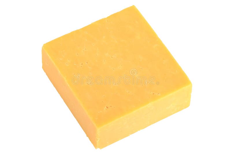 Block of Cheddar Cheese stock image. Image of slimming - 43361619