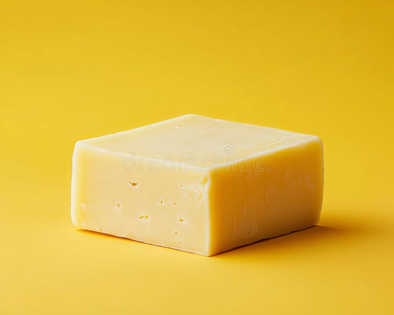 Minimalist Block of Cheese stock illustration. Illustration of modern ...