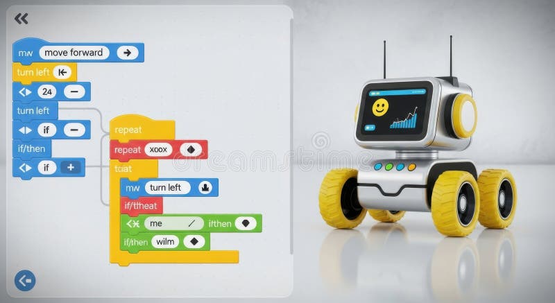 Visual Block Based Programming Interface Stock Illustrations – 7 Visual Block Based Programming ...