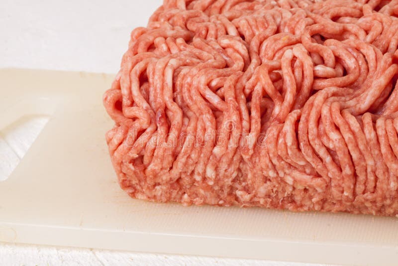 Block of Commercial Beef Mince from a Store Stock Photo - Image of ...