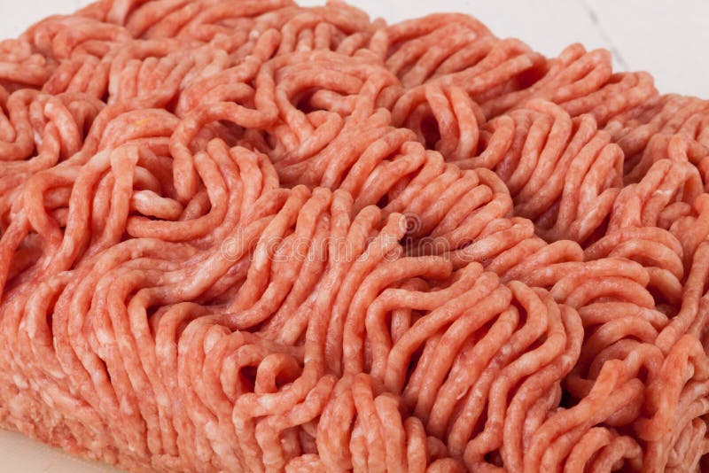 Block of Commercial Beef Mince from a Store Stock Photo - Image of ...
