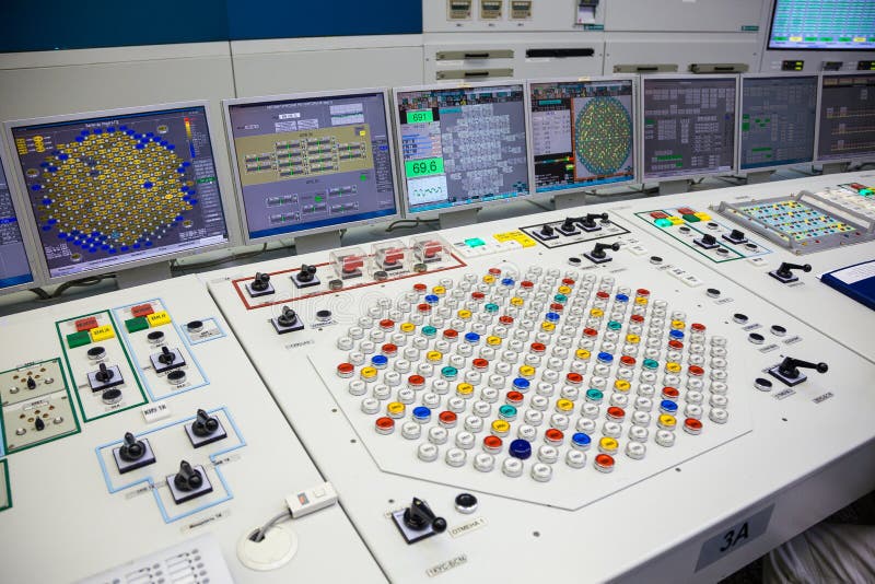 Block Control Panel of Nuclear Power Plant. Editorial Photo - Image of ...