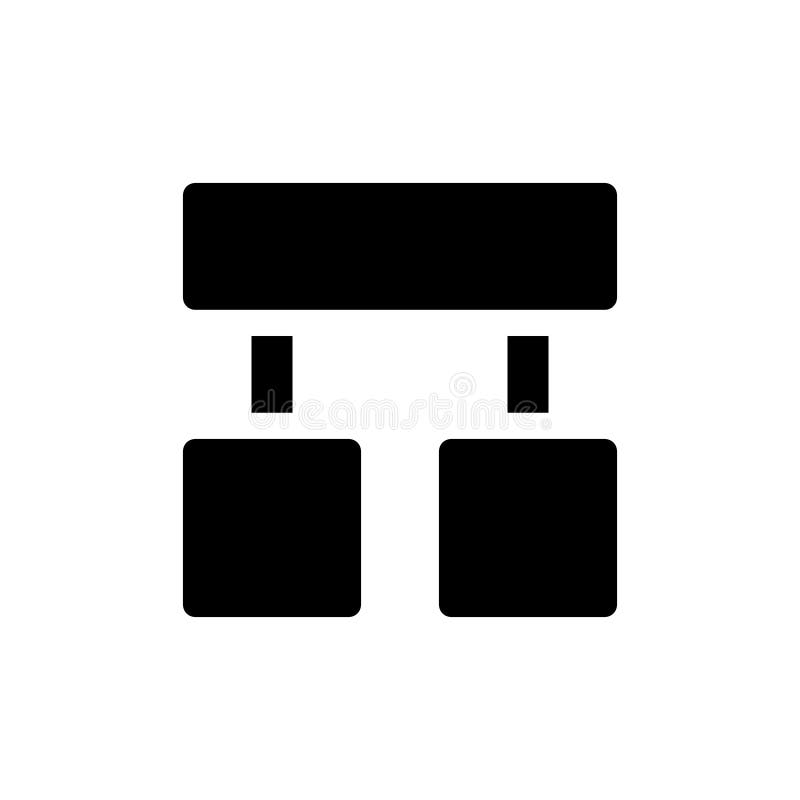 Block Diagram Black Glyph Ui Icon Stock Vector - Illustration of ...