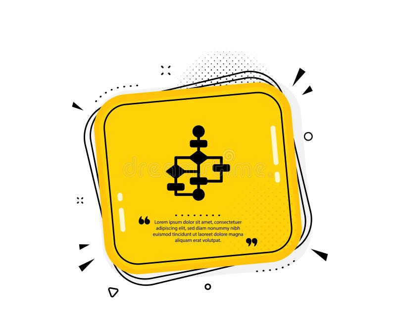 Block Diagram Icon. Path Scheme Sign. Vector Stock Vector ...