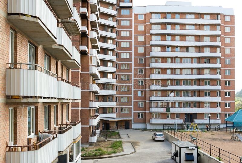 Multistorey block of flats stock image. Image of construction - 2951573