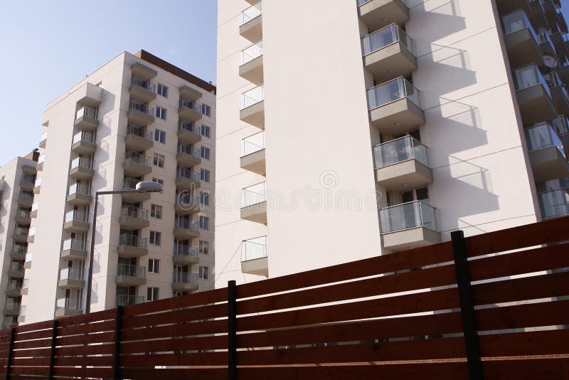 Block of flats stock image. Image of city, construction - 16951491