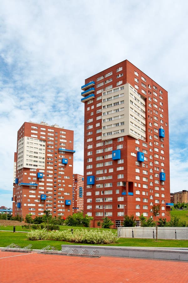 Block of flats stock image. Image of financial, colors - 795375