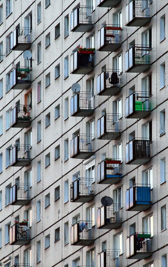 Block of flats stock image. Image of condemn, flats, poznan - 9630137