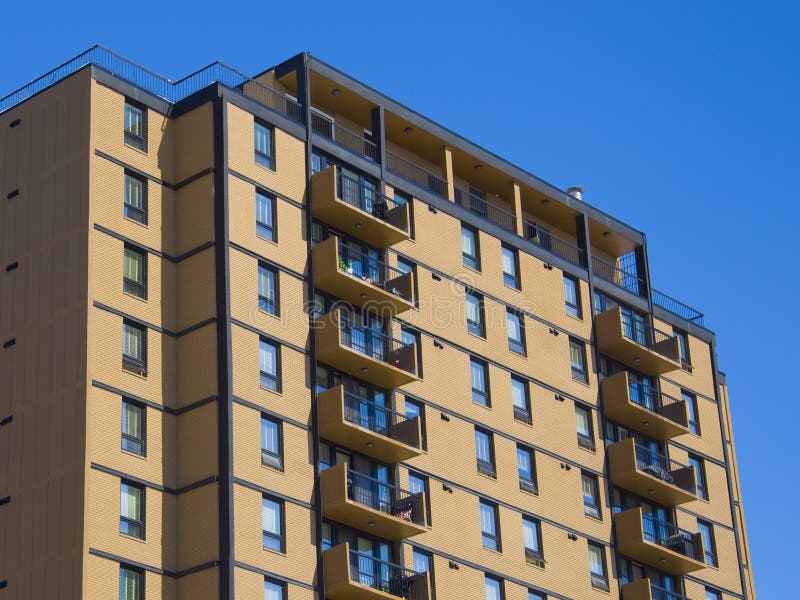 Block of Flats - Apartment Building Stock Image - Image of calgary ...