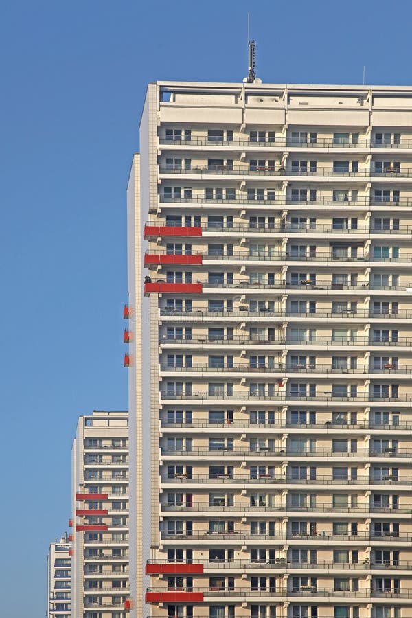 Block of flats stock image. Image of balconies, color - 30539119