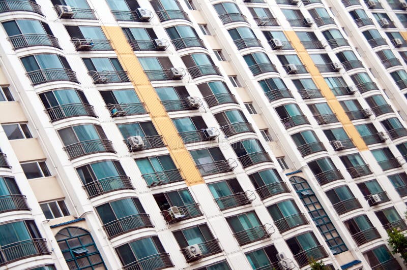 Block of flats stock image. Image of street, colourful - 21301917