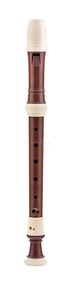 Block Flute Isolated on White Background Stock Image - Image of hollow ...