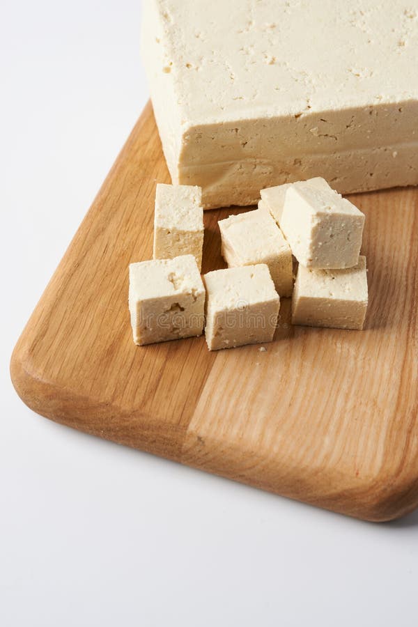 Block of fresh tofu stock image. Image of piece, food - 172867691