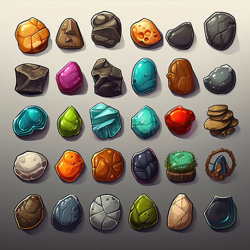 Cracked Games Stone Rock Ai Generated Stock Photo - Image of cracked ...