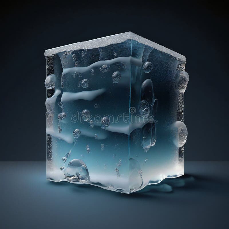 Block of ice illustration stock illustration. Illustration of light ...