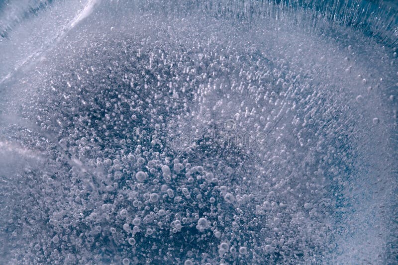 Block of Ice Texture with Small Round Air Bubbles Stock Image - Image ...