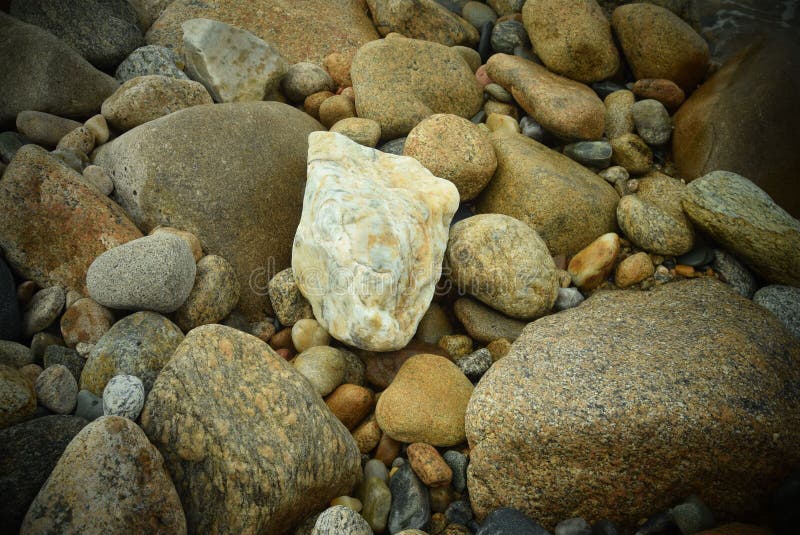 Block Island Rocks 5 stock image. Image of sand, beach - 100676839