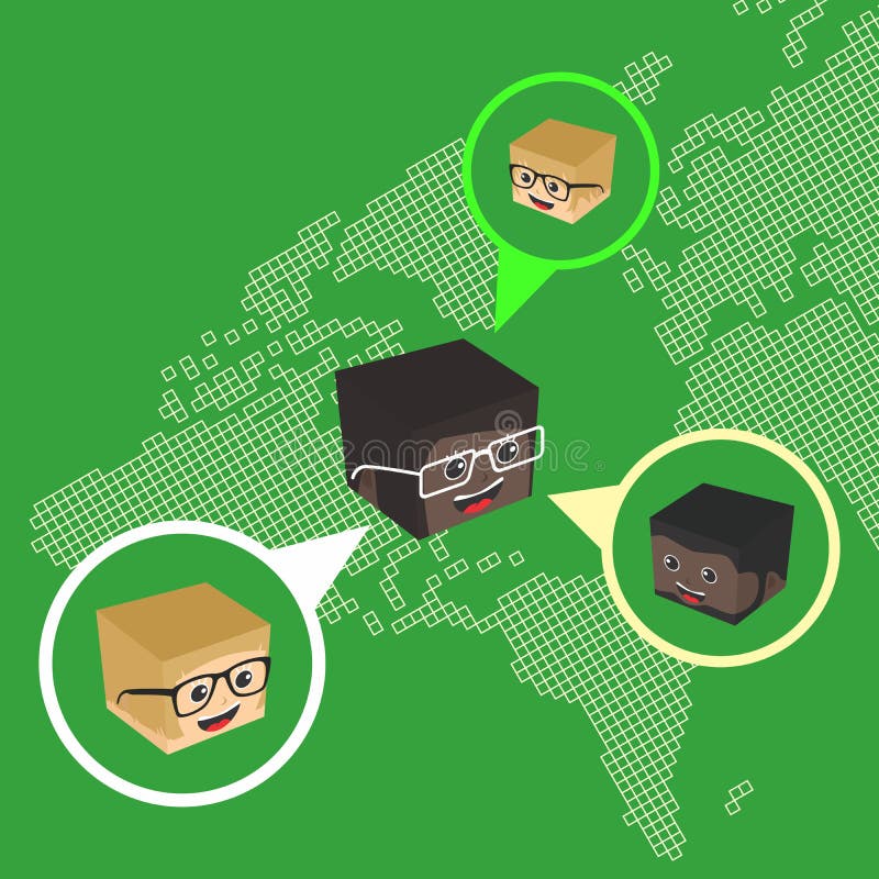 Block Head Cartoon Stock Illustrations – 501 Block Head Cartoon Stock ...