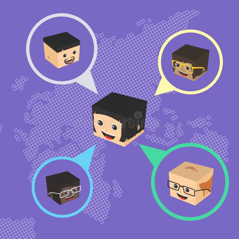 Block Head Cartoon Stock Illustrations – 501 Block Head Cartoon Stock ...