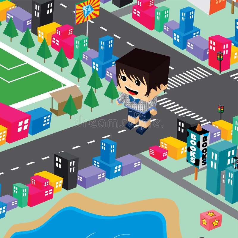 Isometric World Map Illustrating Global Trade and Shipping Routes Stock ...