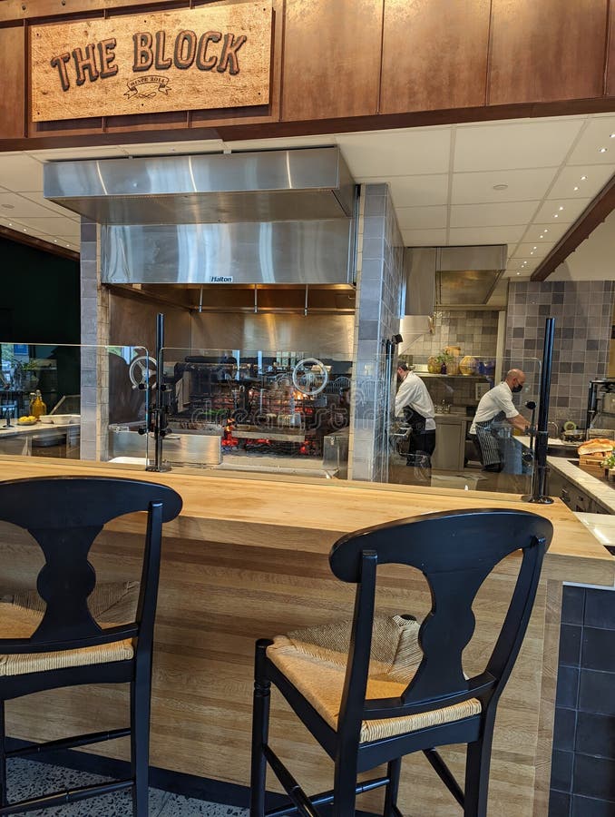 The Block Kitchen Fire Grill Editorial Photography - Image of grill ...