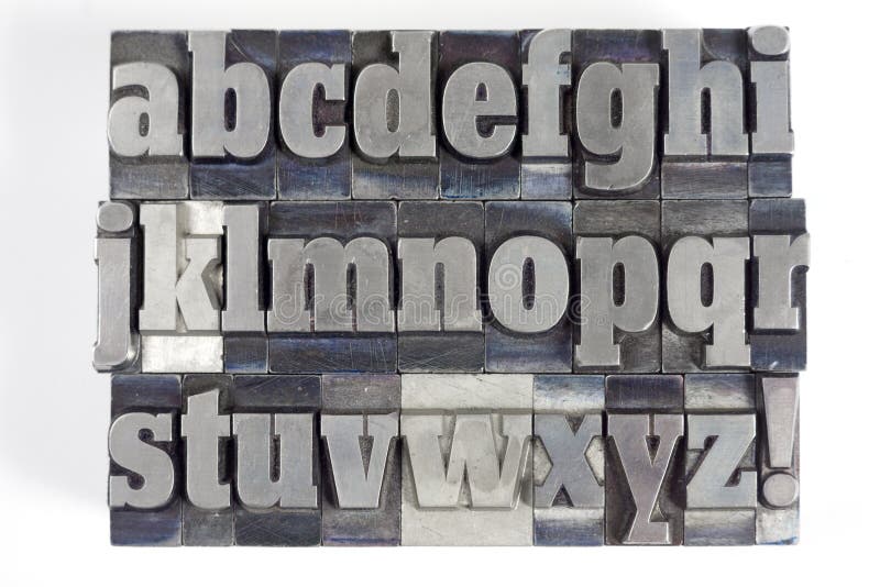 Block letters stock image. Image of machinery, communicate - 4064709