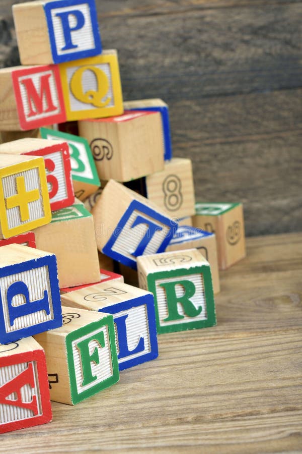 Block letters on table stock image. Image of child, closeup - 74528207