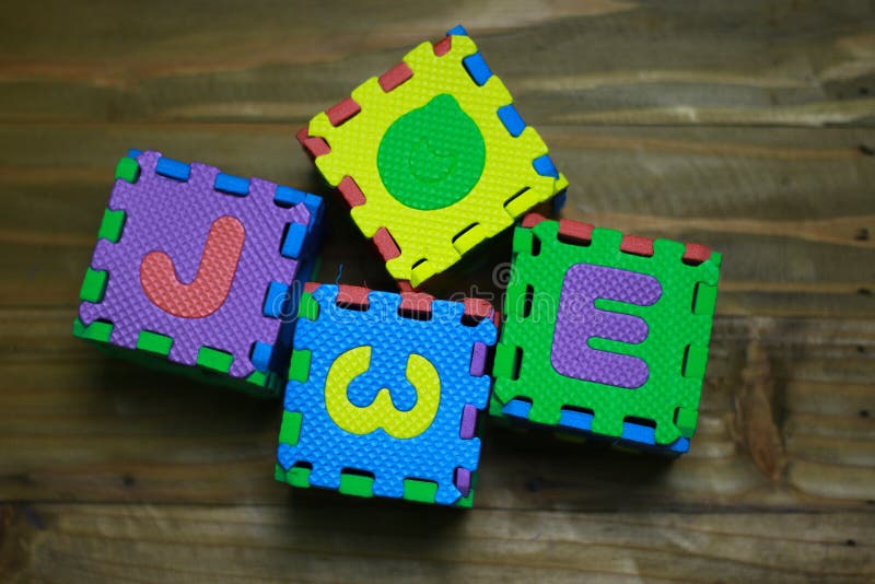 Block Letters with Wood Background Stock Photo - Image of teaching ...