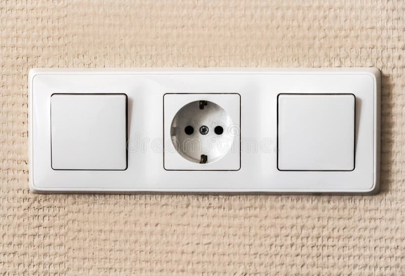 Block of light switches stock photo. Image of beige - 145172248