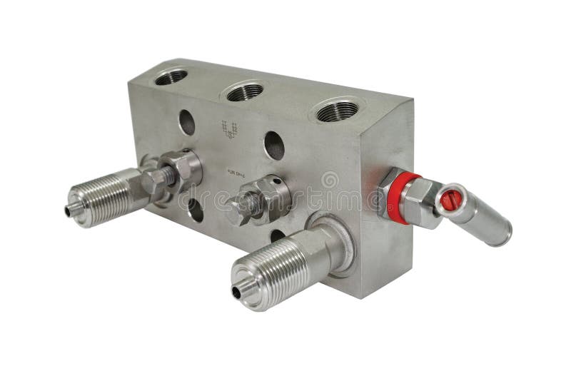 Block manifold. stock image. Image of object, industrial - 22359515