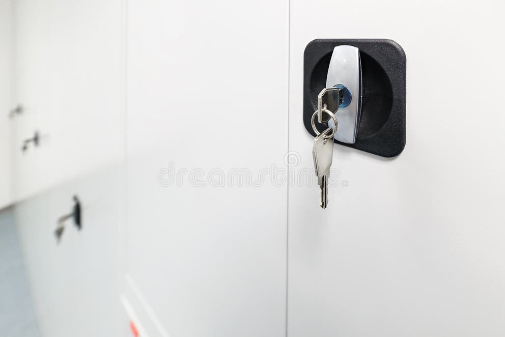 Block Metal Lockers for Storage. Stock Image - Image of door, locker ...