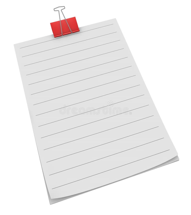 Block Notes Page Lined in Black and White Stock Vector - Illustration ...